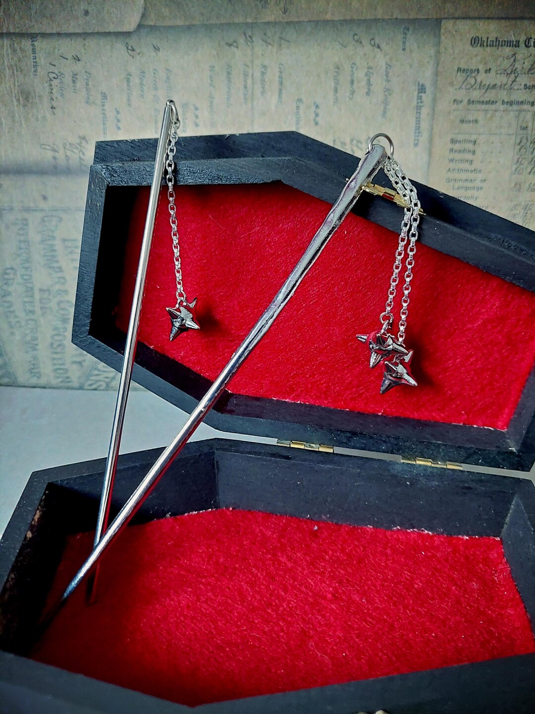 Silver Hair Stick (single or Double) Flail or Morning Star Hairpin - Etsy