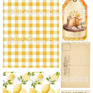 Dollar Download Lemon Birthday Greeting Card Polly's Paper Studio ...