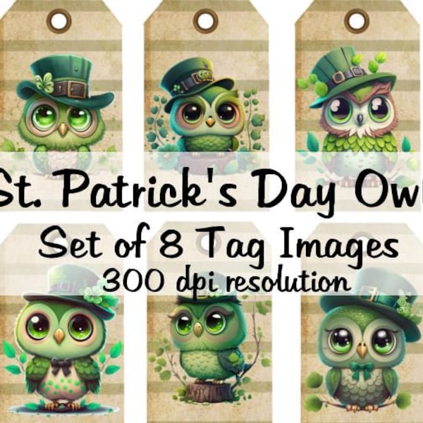 St Patricks Day Owl - Etsy