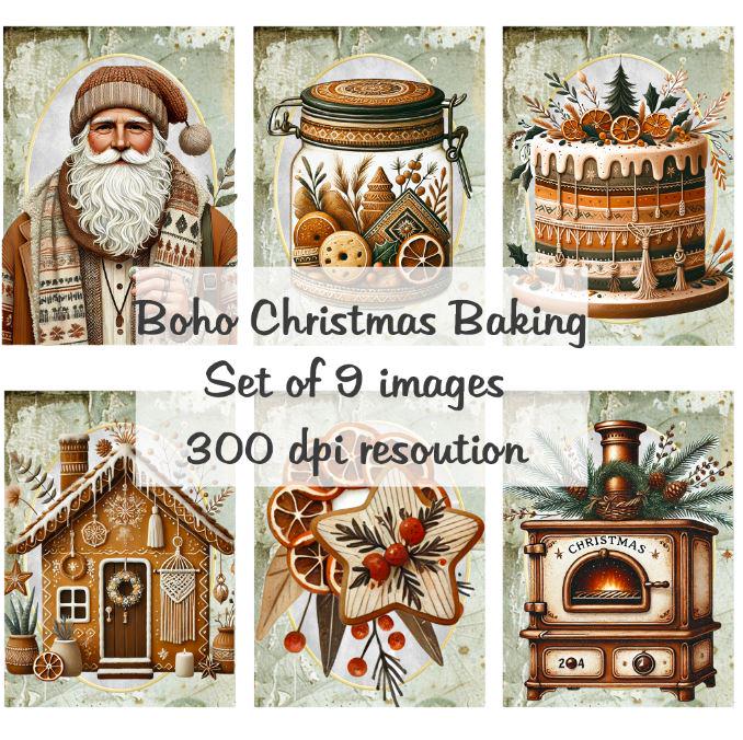Boho Baking Images Collage Digital Images Printable Download File 9 ...