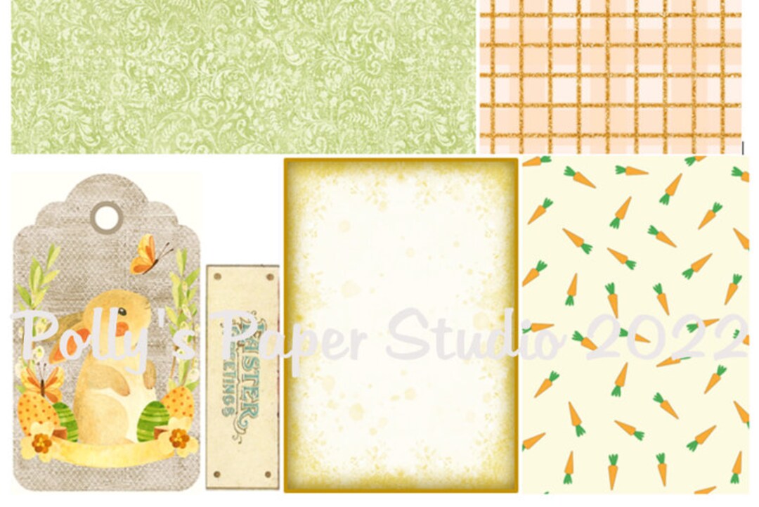 Dollar Download Easter Greeting Polly's Paper Studio Digital Images ...