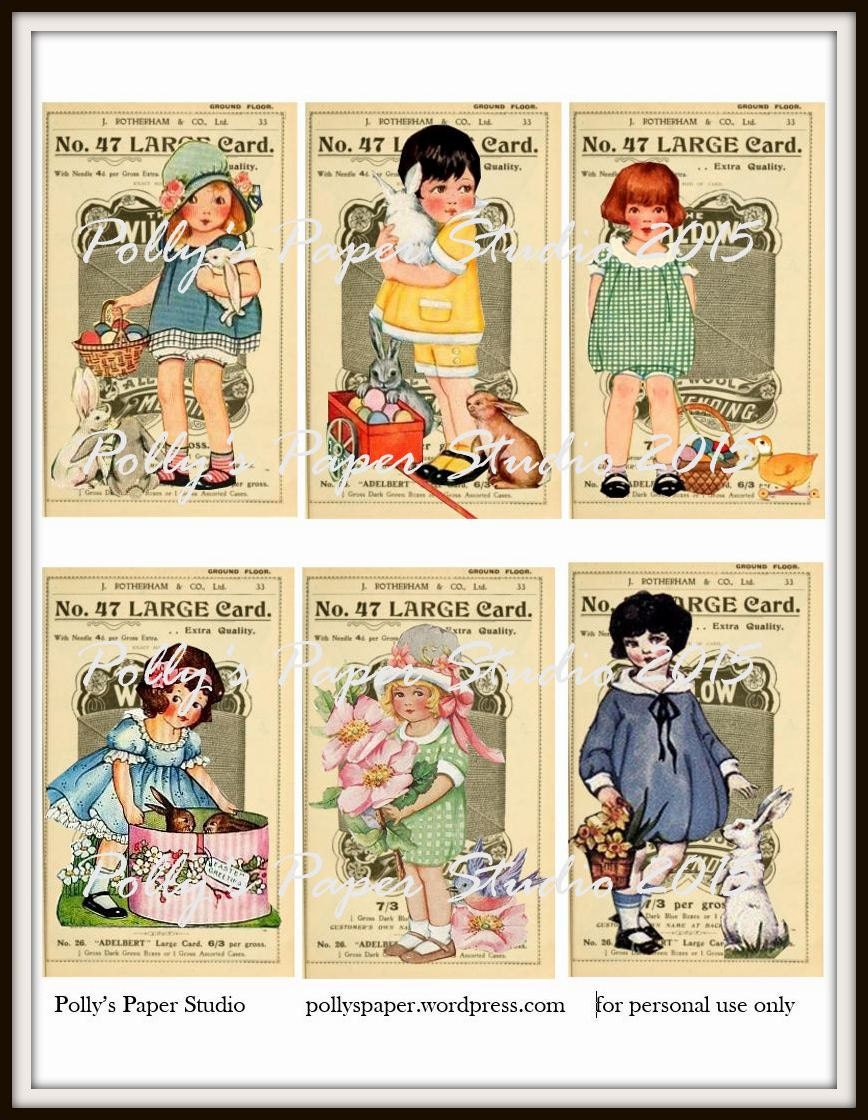 Easter Kids Button Cards Digital Images printable download | Etsy