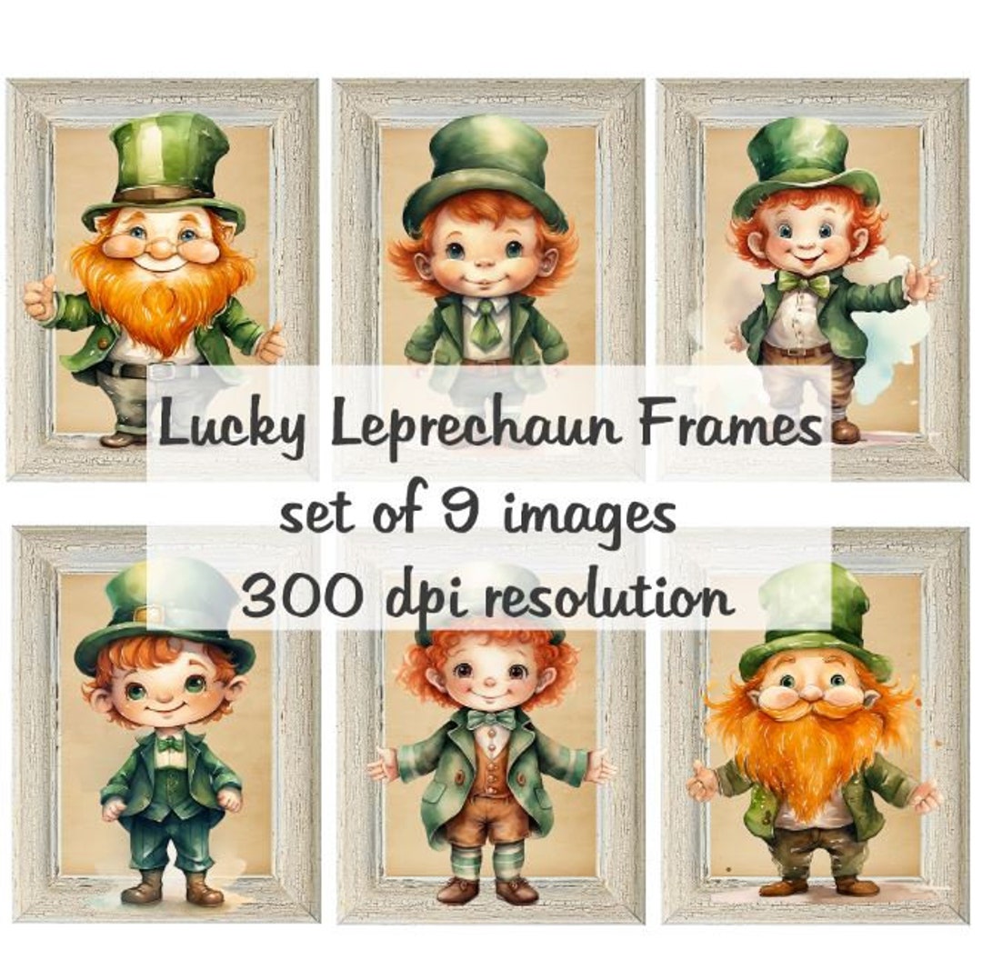 Lucky Leprechaun Frames Images Collage Digital Images Printable ...