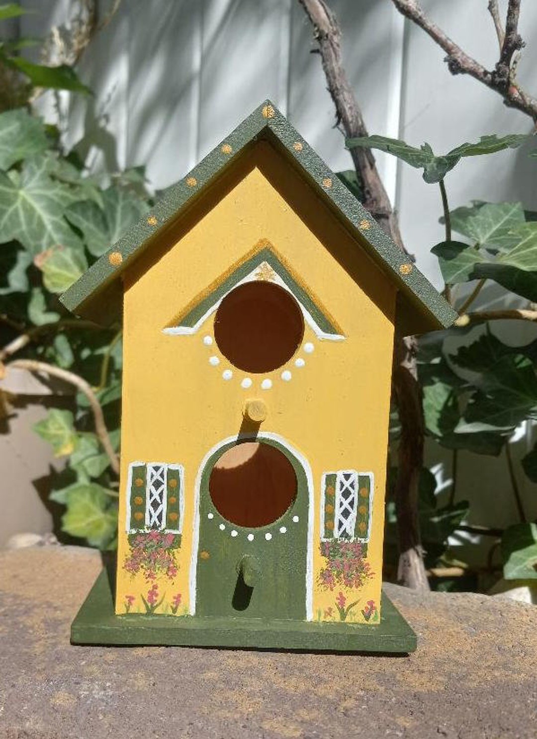 Small Yellow Birdhouse #317 - Etsy