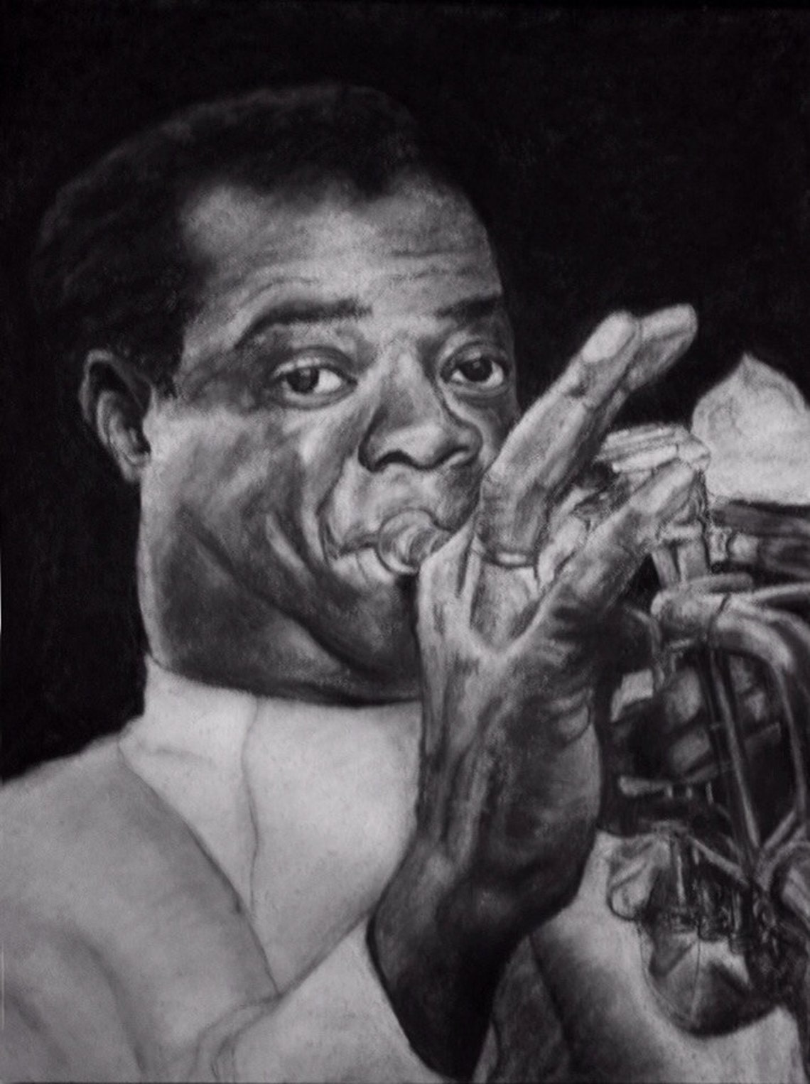 Louis Armstrong Portrait - Etsy