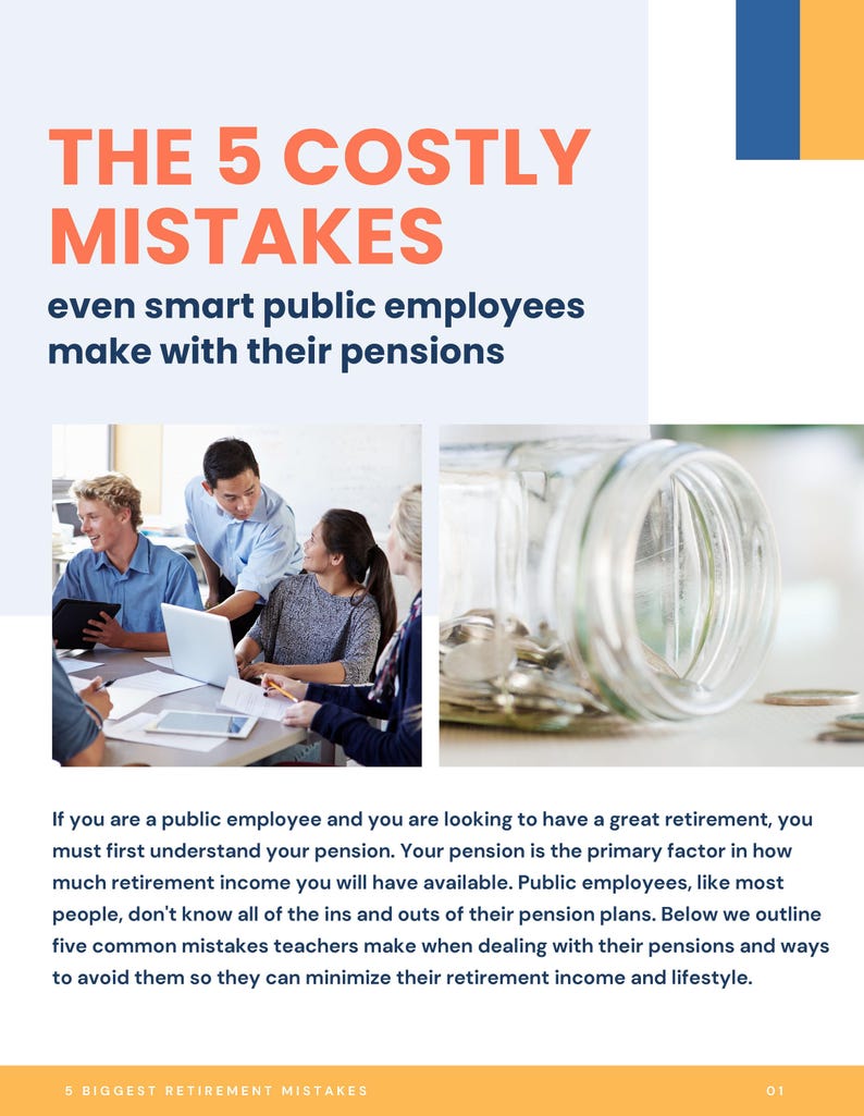 The 5 BIGGEST Retirement Planning Mistake Teachers & Public Employees ...