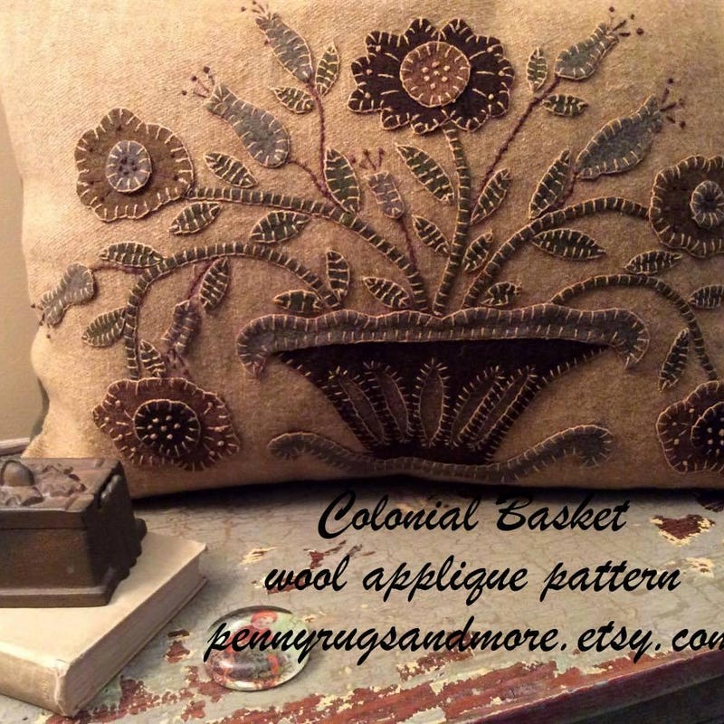 Penny Rug Pillow - Etsy