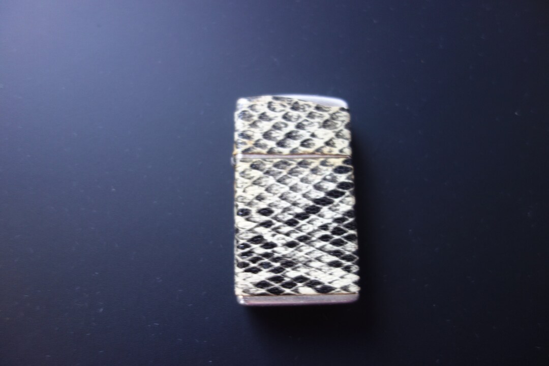 Vintage Storm King Butane Lighter With Snakeskin Wrap - Etsy