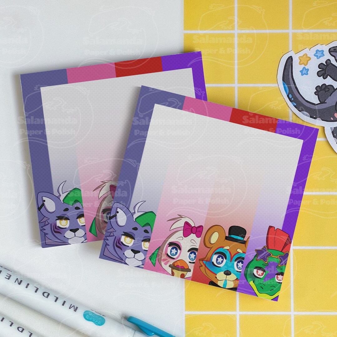 FNAF Security Breach Sticky Notes - Etsy