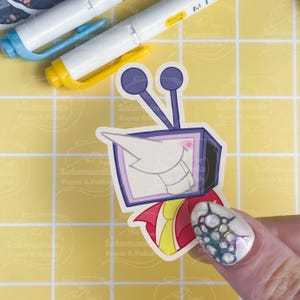 Tenna Tv Ant-tenna Deltarune Sticker - Etsy