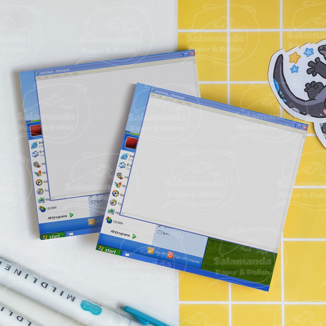 Y2K Operating System Xp-inspired Sticky Notes - Etsy