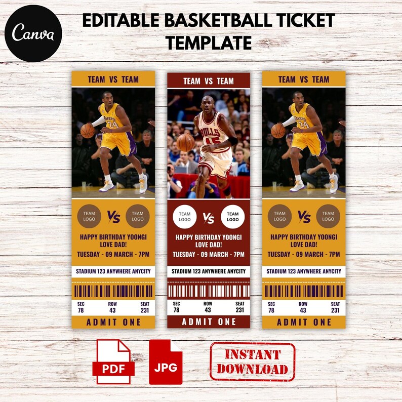 Editable Baseball Ticket Template, Custom Fake Baseball Ticket Template ...