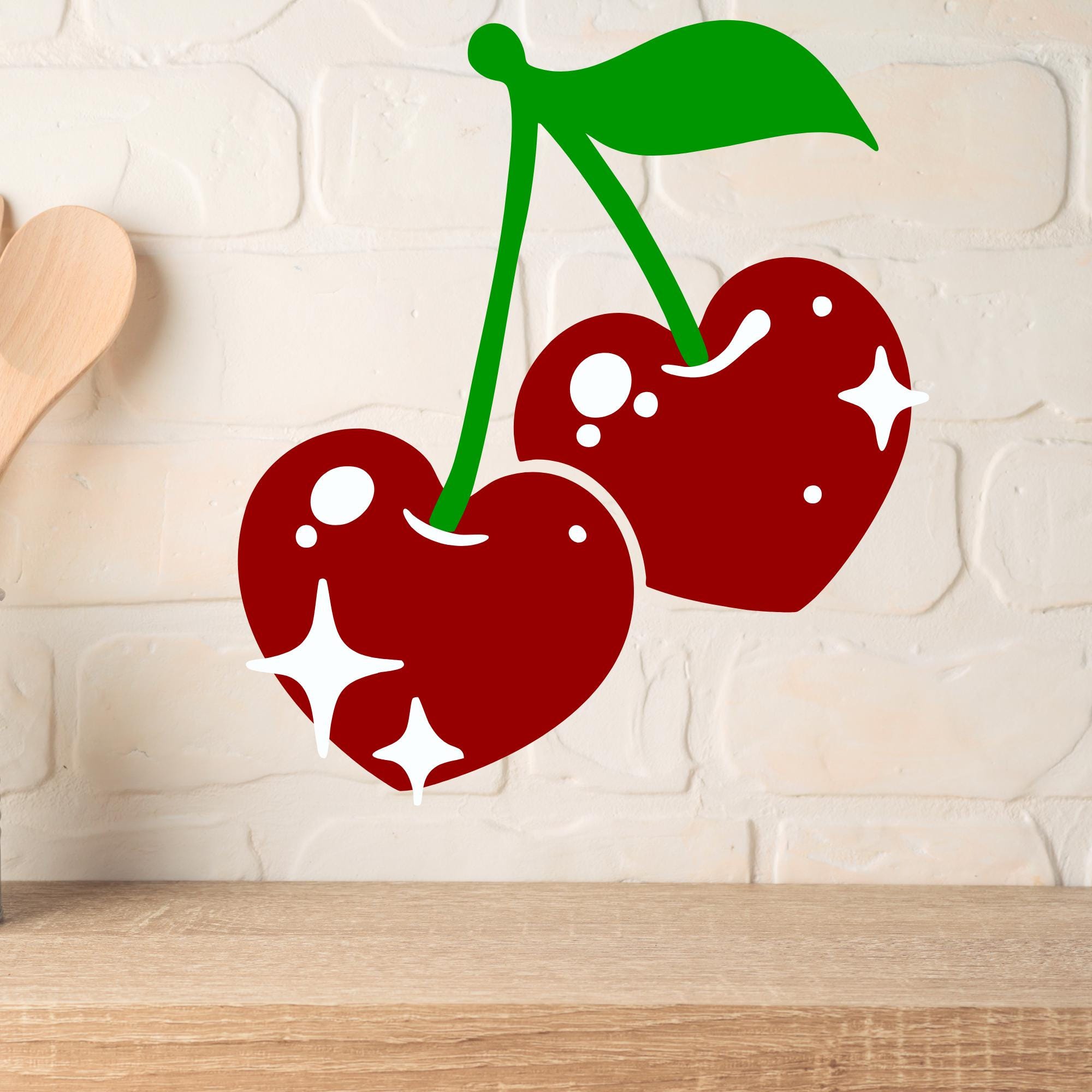 Cherry Svg Bundle, Fruit Svg, Cherries Clipart, Cherry Outline, Cherry ...