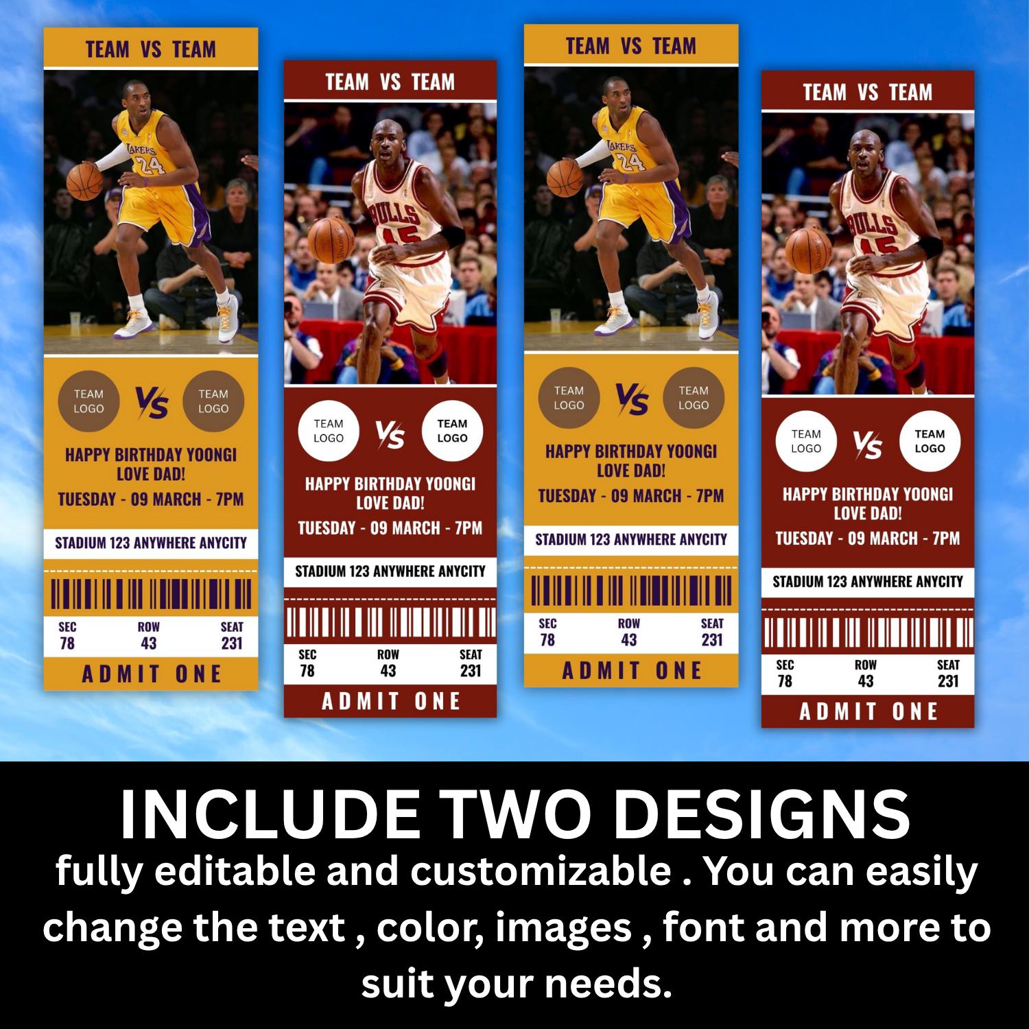 Editable Baseball Ticket Template, Custom Fake Baseball Ticket Template ...