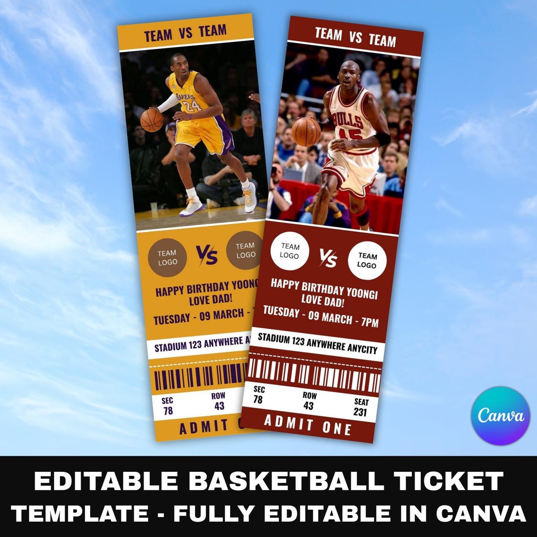 Editable Baseball Ticket Template, Custom Fake Baseball Ticket Template ...