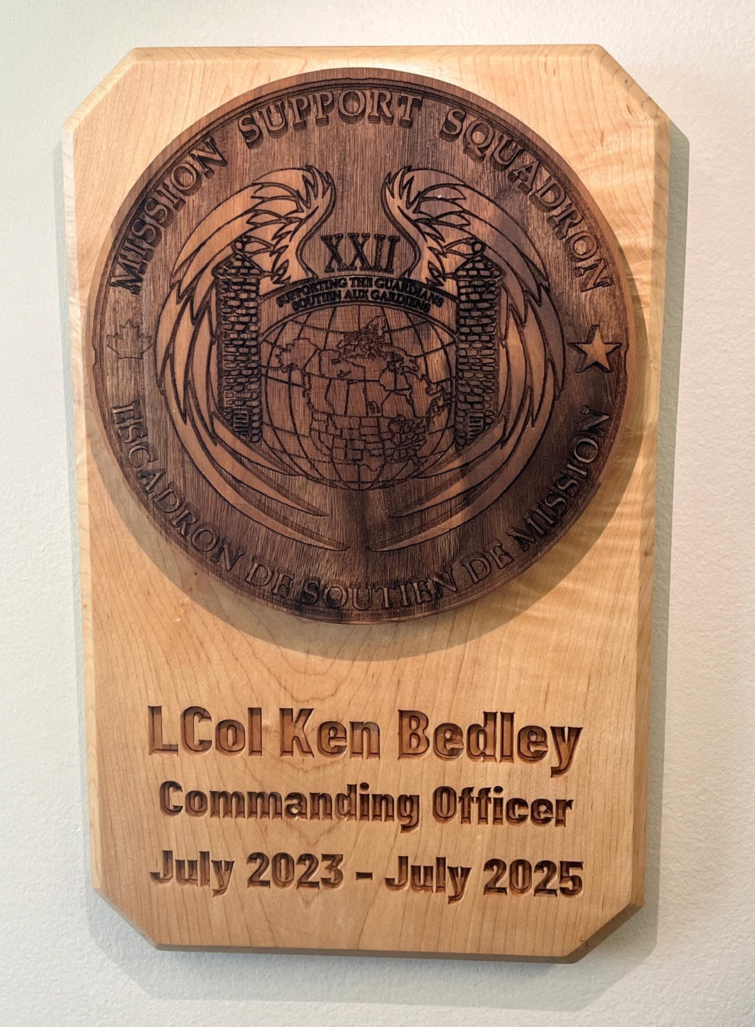 The Parting Shot : Engraved Wooden Plaque – Military, Police, or ...