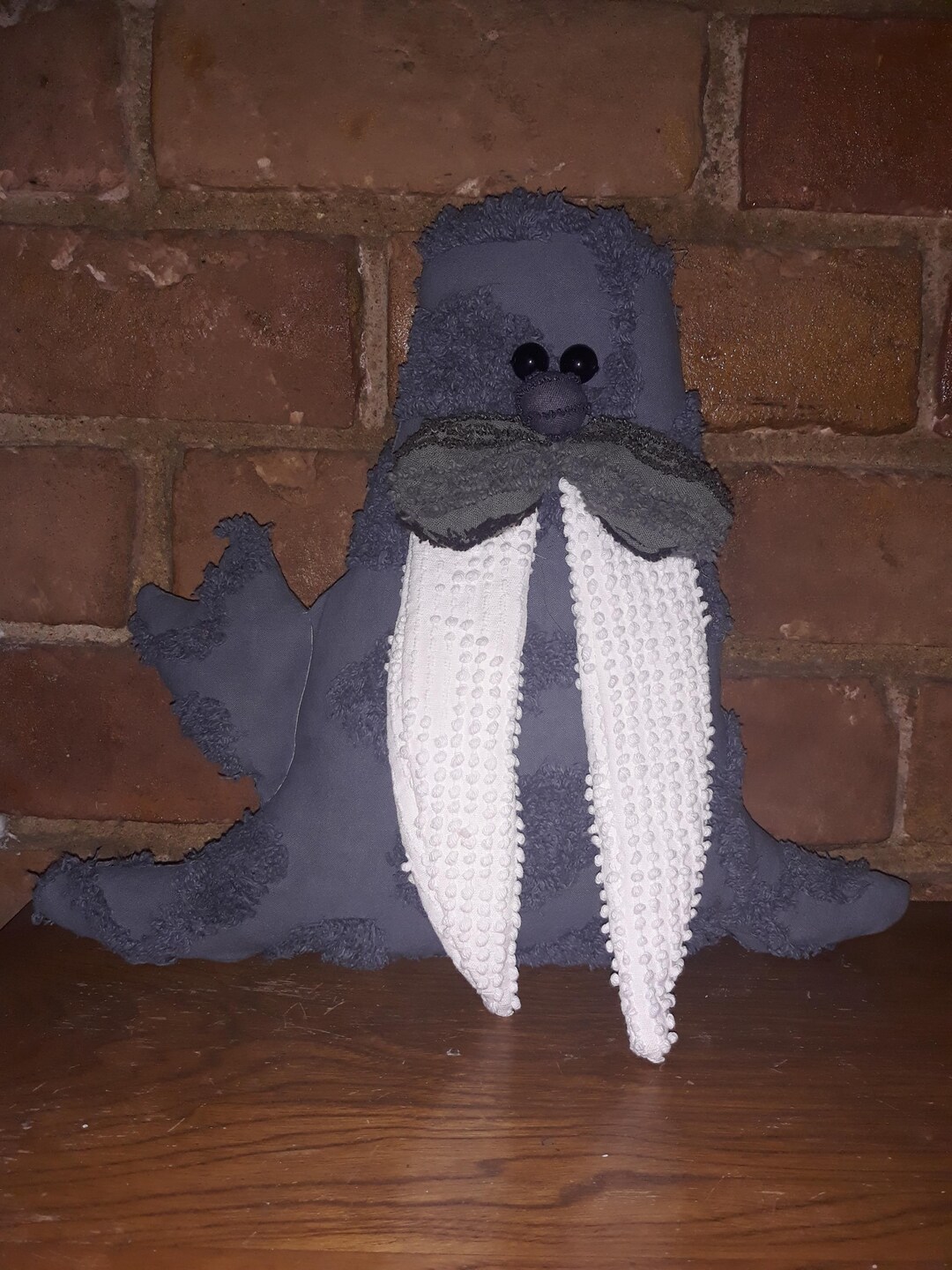 Walrus Pillows Made From Vintage Chenille Bedspread - Etsy