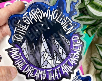 ACOTAR Stars Sticker to the Stars Who Listen and the Dreams - Etsy