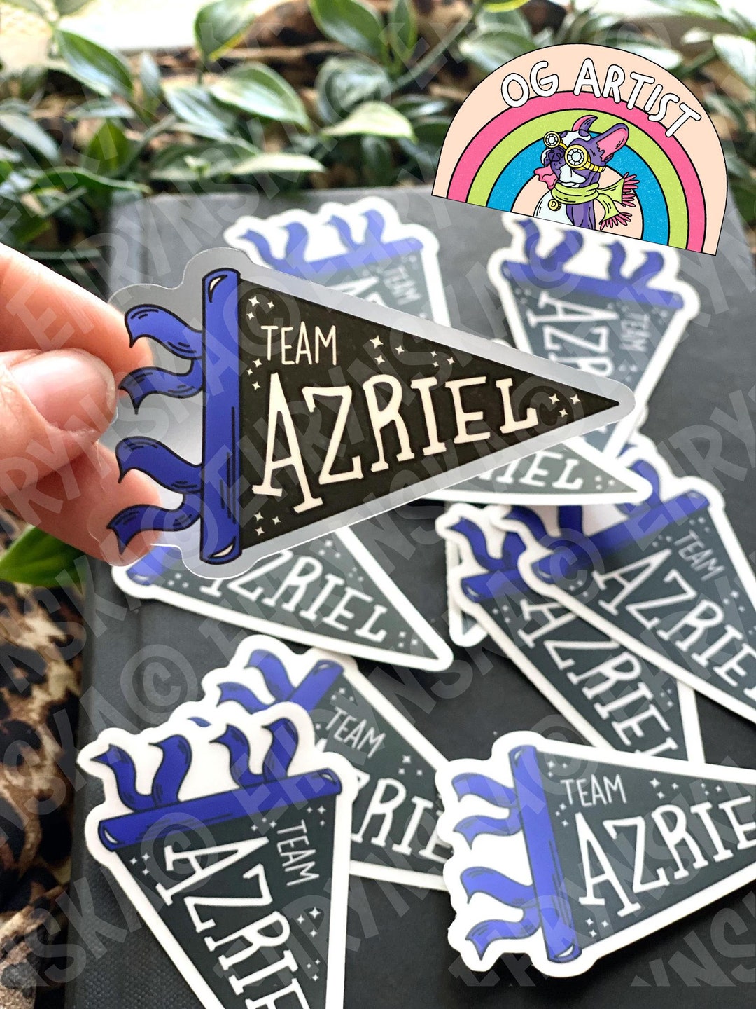 ACOTAR Team Azriel Pennant Flag Bat Boy Officially Licensed Sarah J ...