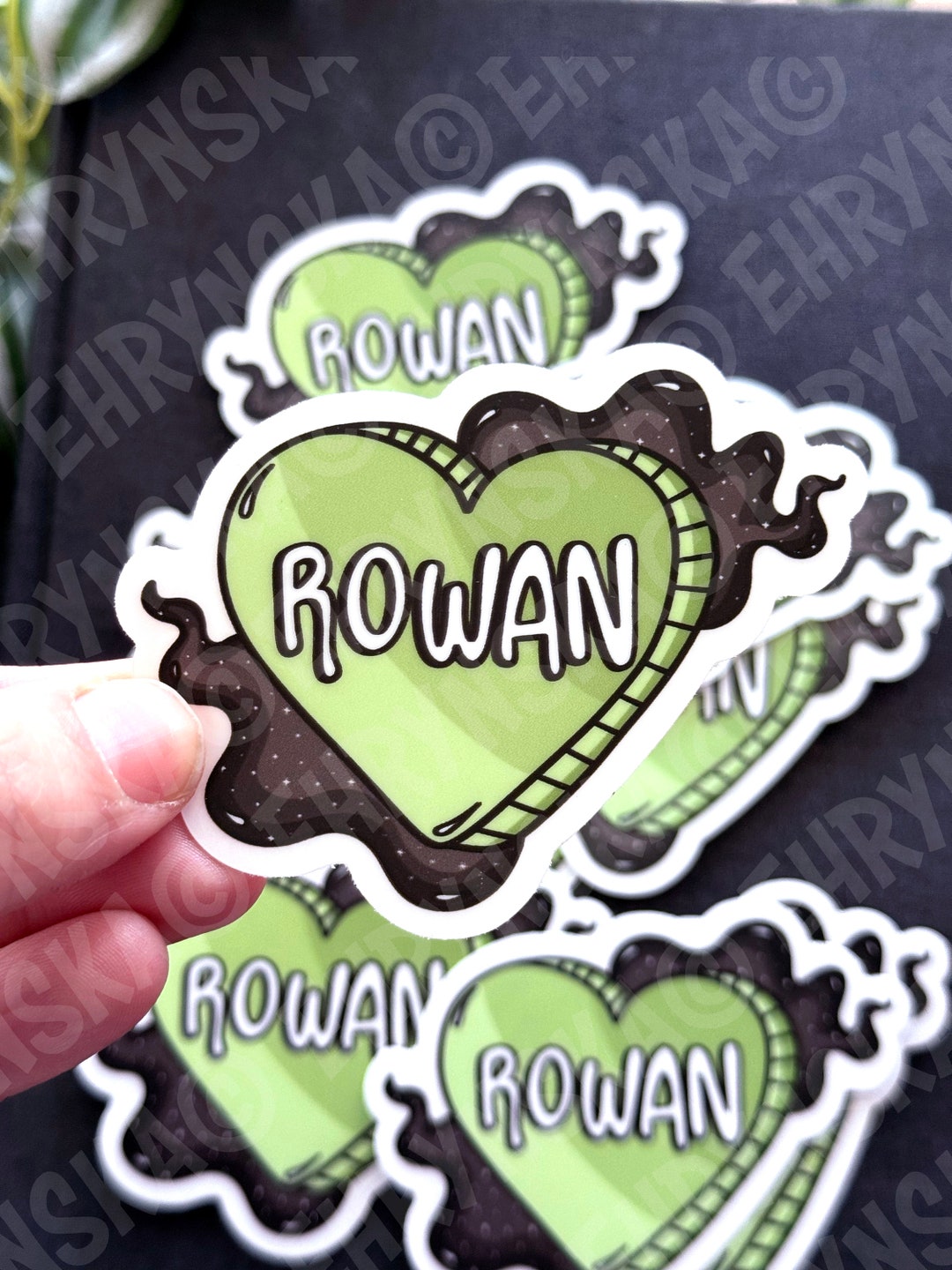 Throne of Glass Rowan Candy Heart Clear Vinyl Sticker - Officially ...