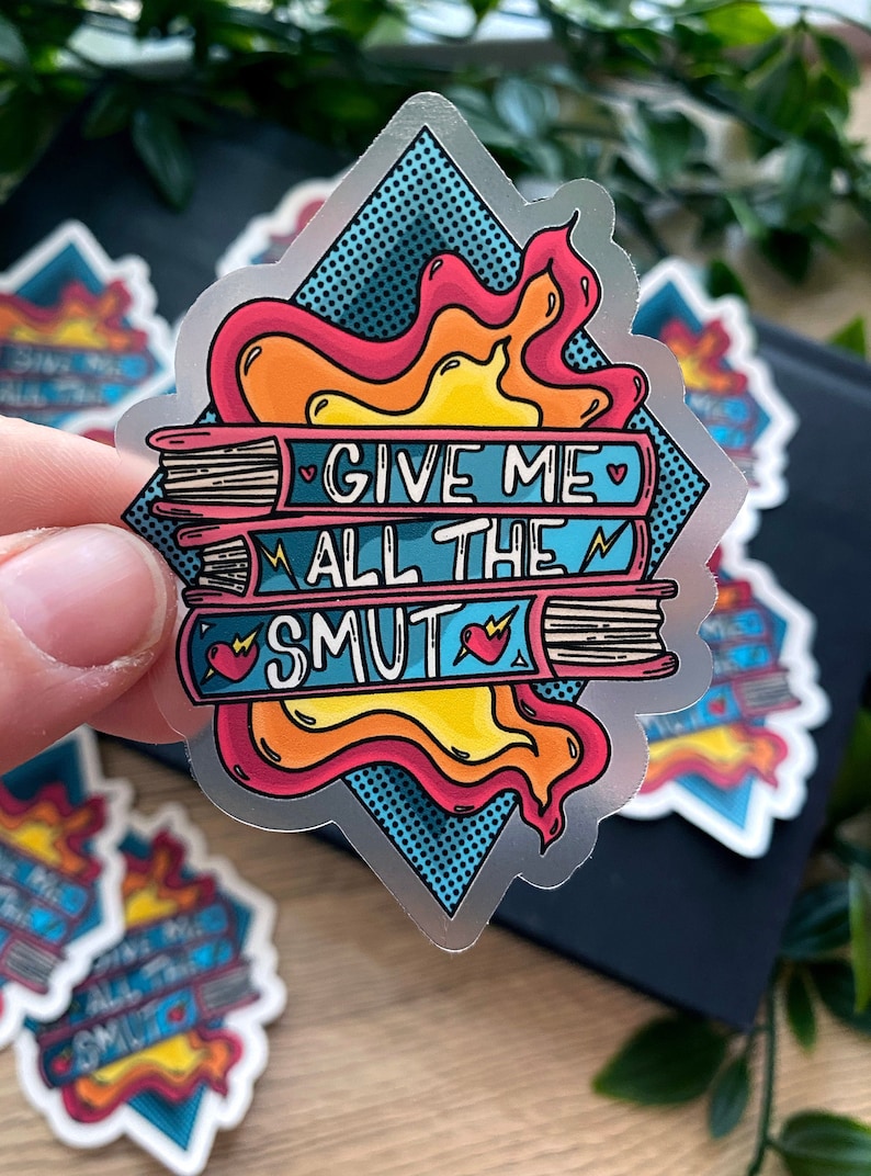 Give Me All the Smut Romance Tattoo Style Bookish Book Booktok - Etsy