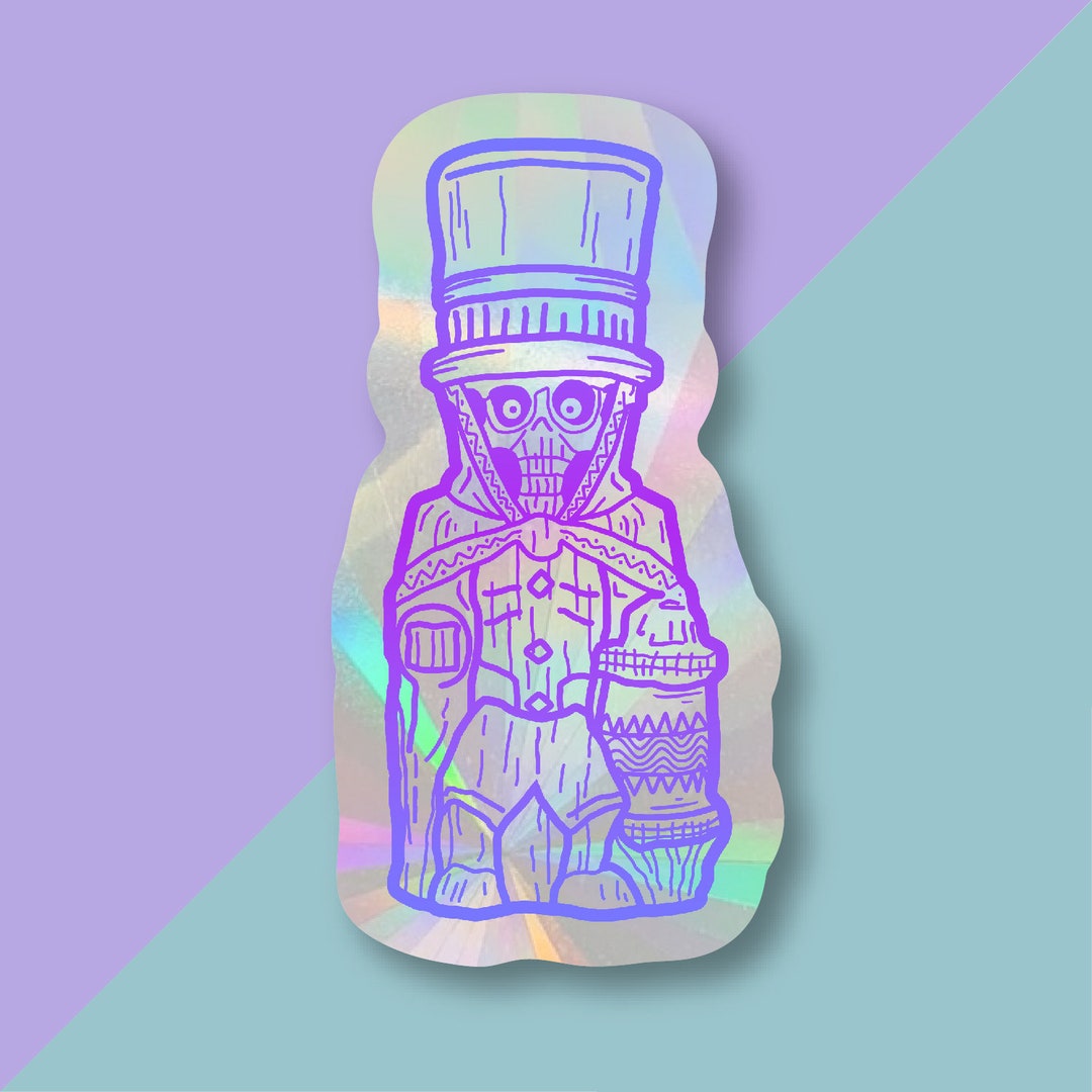 Trader Sam's Enchanted Tiki Bar Haunted Mansion Hatbox Ghost Mug Rainbow Maker Suncatcher 4"x3.5 ...