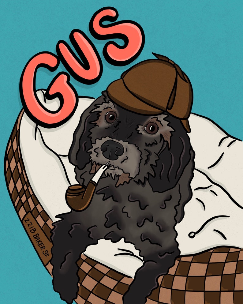 Custom Theme of Your Choosing Pet Portrait Made to Order - Etsy