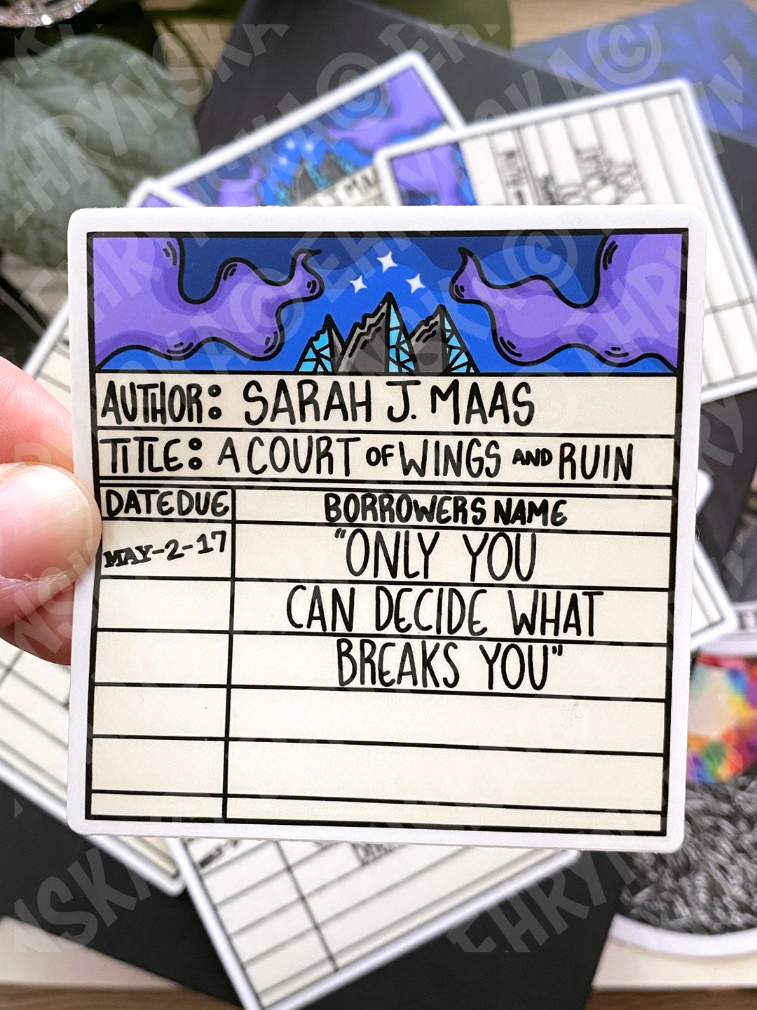ACOTAR Inspired Vinyl Sticker for Book Lovers: Only You Can Decide What ...