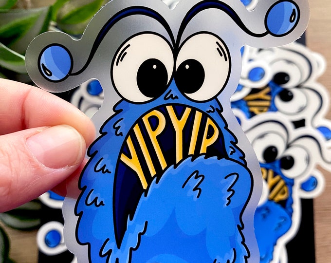 Soft Crochet Monster Hand Puppet. Alien Yip Yip, - Etsy