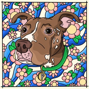 Custom Theme of Your Choosing Pet Portrait! - Made to Order! - (digital ...