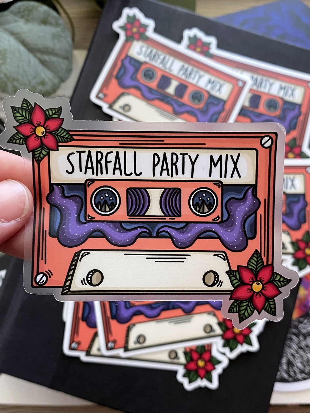 ACOTAR Starfall Party Mix Tape Cassette Tape With Flowers Officially ...