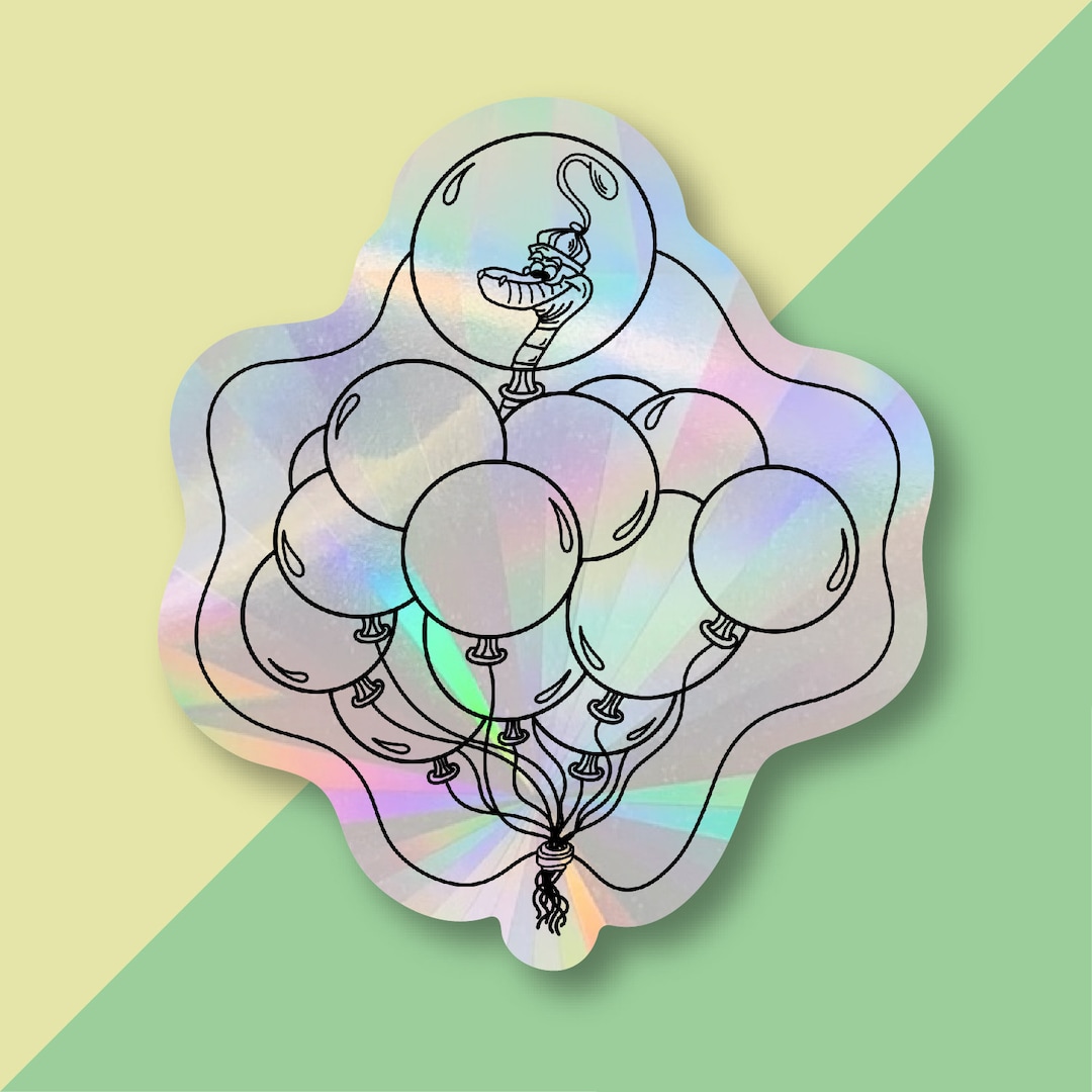 Robin Hood Sir Hiss Balloon Rainbow Maker Suncatcher 4x4 Window Decal ...