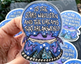 ACOTAR Stars Sticker to the Stars Who Listen and the Dreams - Etsy