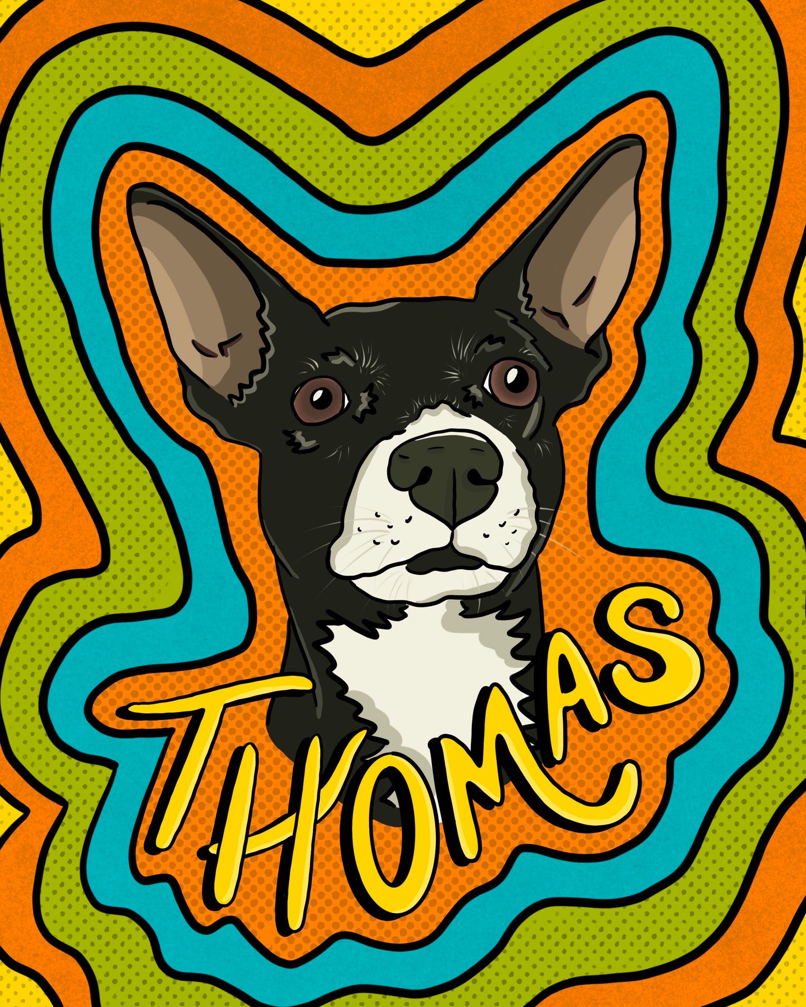 Custom Theme of Your Choosing Pet Portrait Made to Order - Etsy