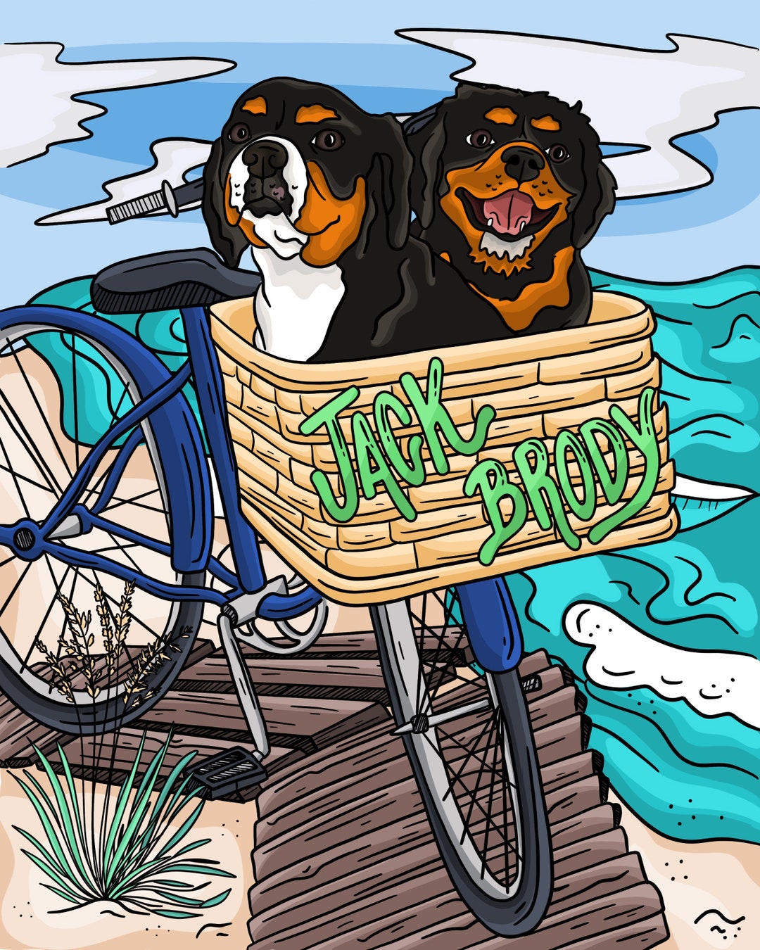 Custom Theme of Your Choosing Pet Portrait Made to Order - Etsy