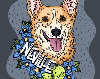 Custom Theme of Your Choosing Pet Portrait Made to Order | Etsy