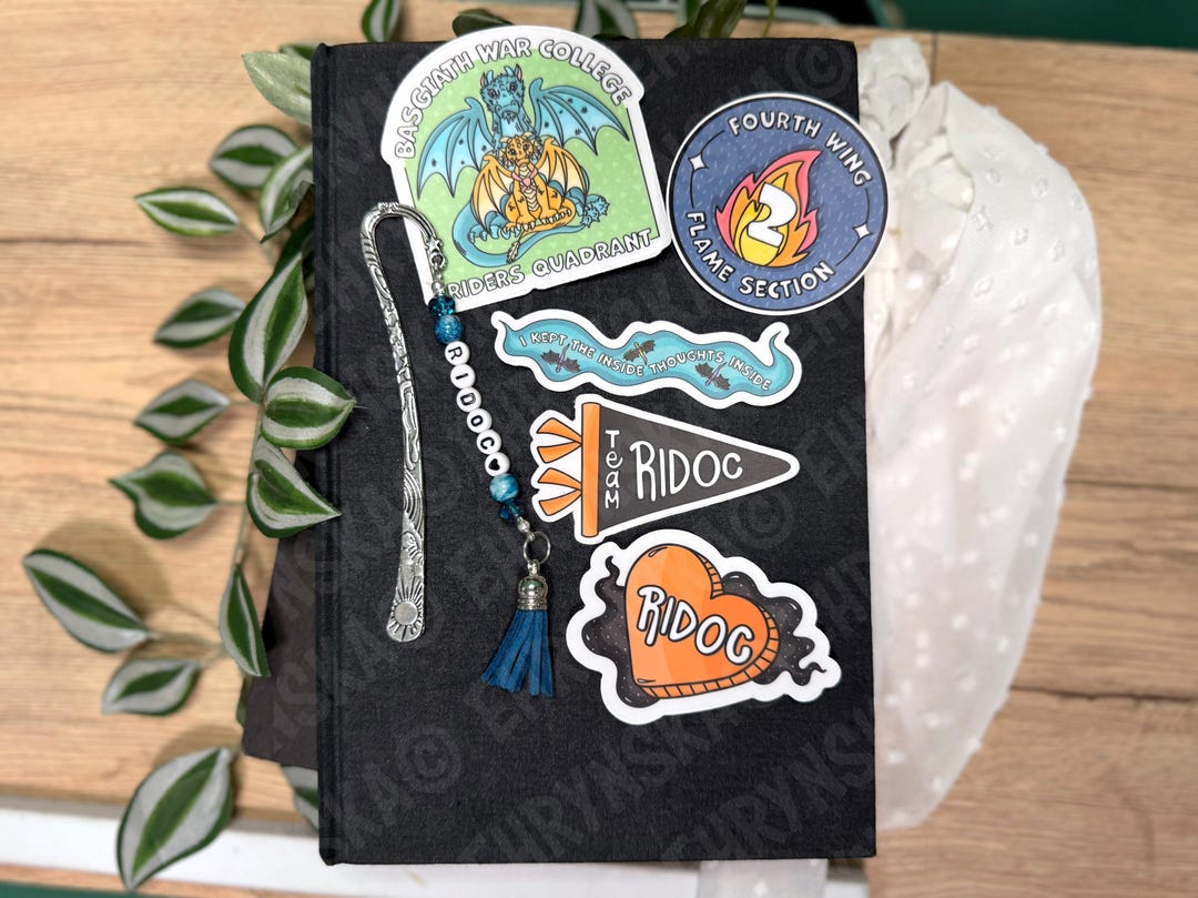 Fourth Wing Team Ridoc Kept Inside Thoughts Inside Sticker Bookmark ...
