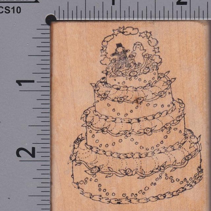 Cake Rubber Stamp - Etsy