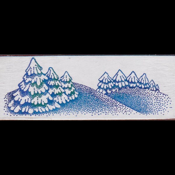 Winter Scene Stamp - Etsy