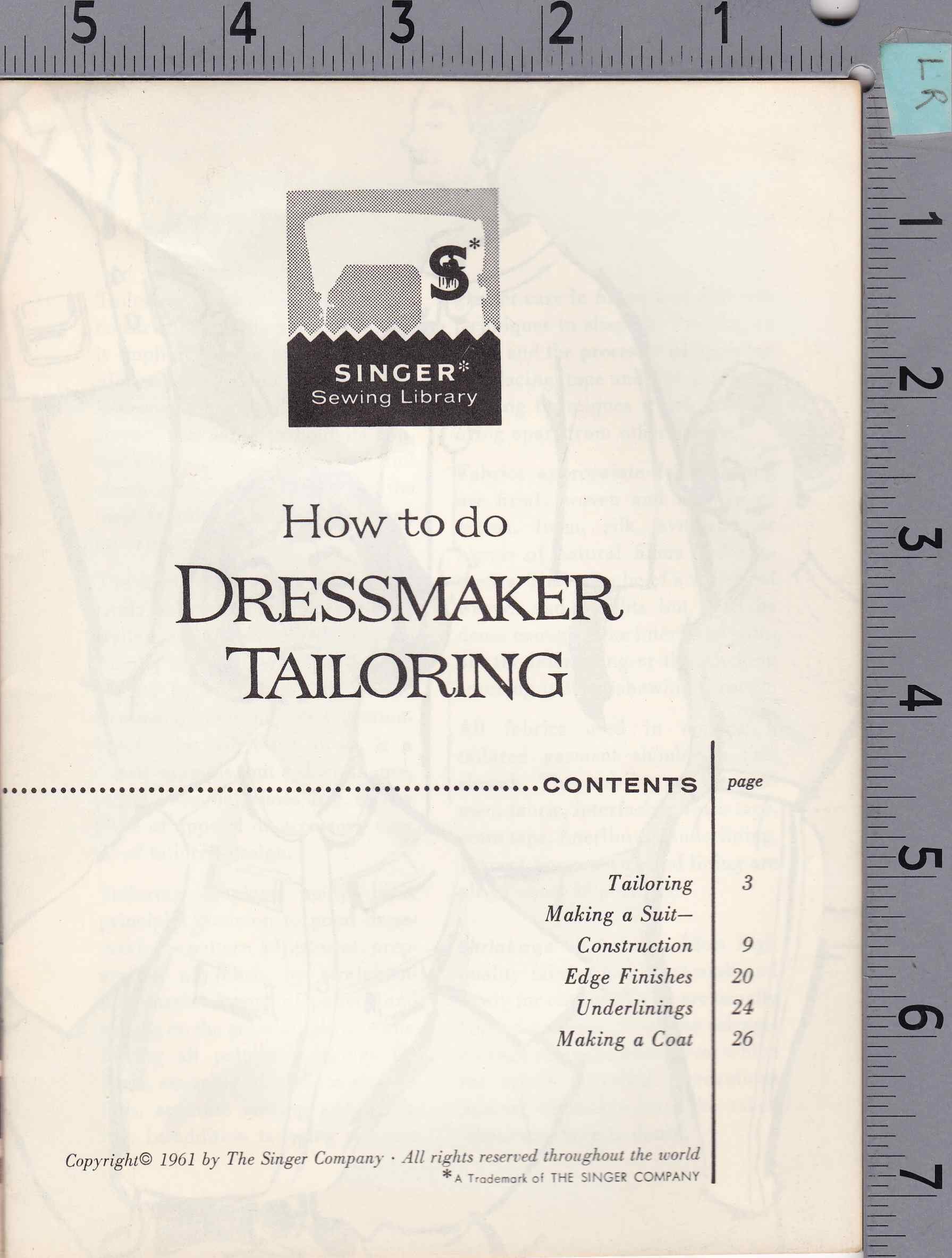 Vintage Booklet Singer Sewing Library How to Do Dressmaker - Etsy