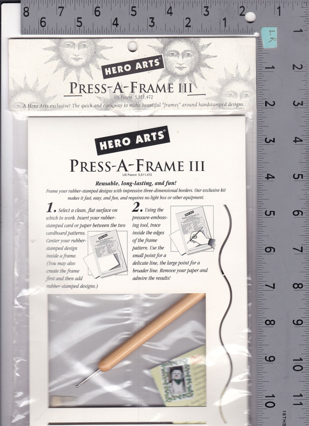 Press-a-frame III Hero Arts, Embossing Frame - Etsy