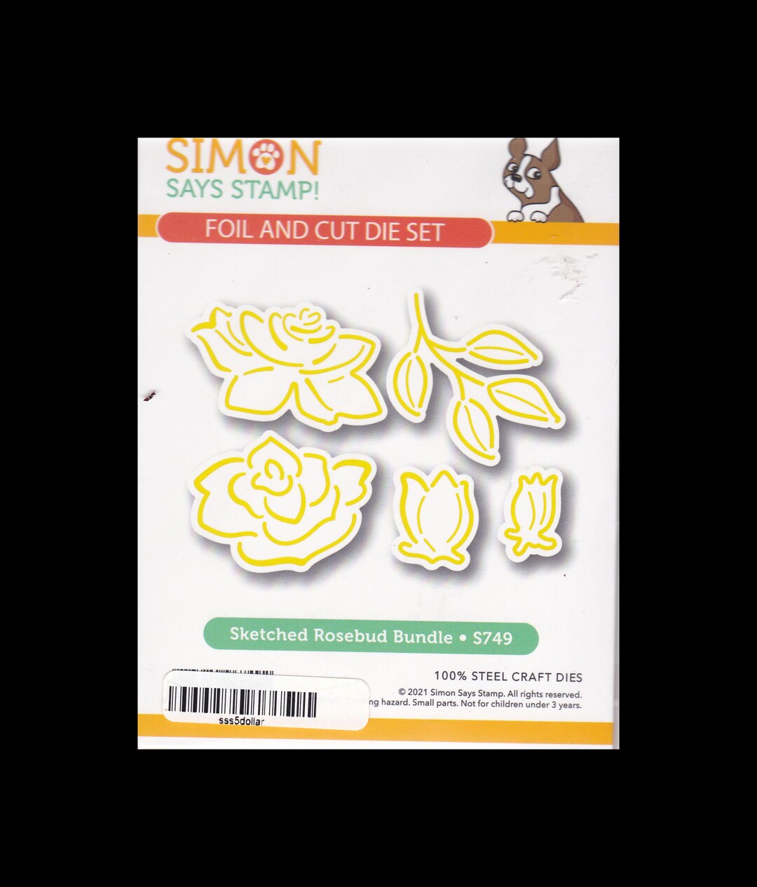 Sketched Rosebud Foil and Cut Die Set, Simon Says Stamp! - Etsy
