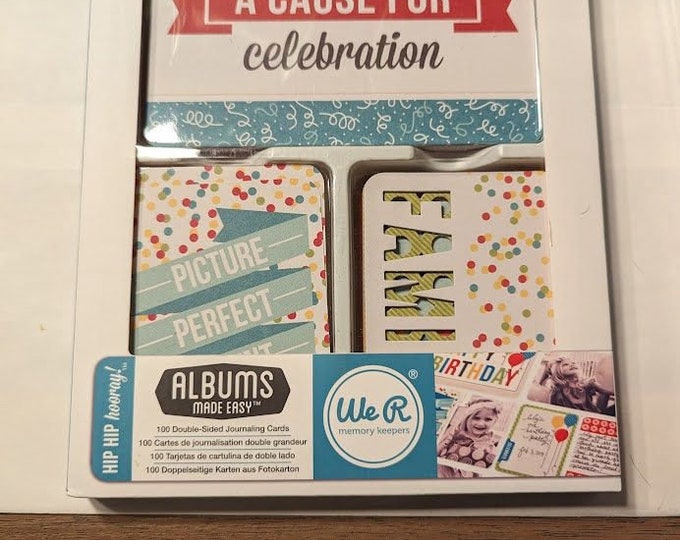 We R Memory Keepers Hip Hip Hooray Albums Made Easy Journaling Card Kit ...