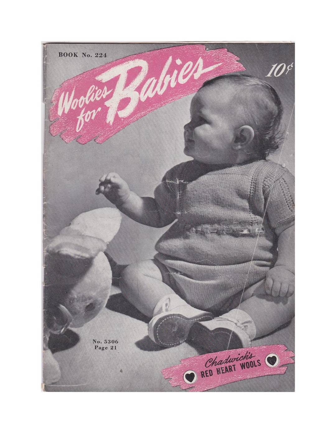 Vintage Woolies for Babies Book No. 224 Chadwick's Red Heart Wools ...