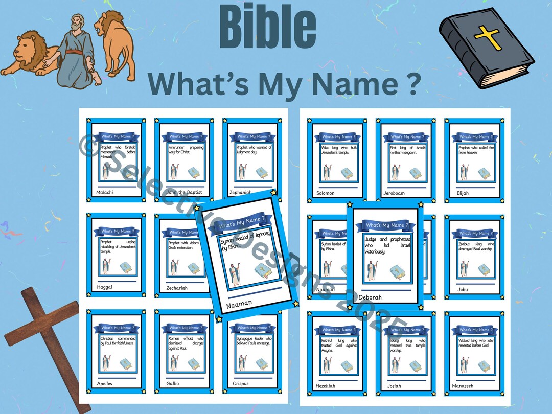Bible Trivia Game Cards: Christian Party Activity (PDF Download) - Etsy