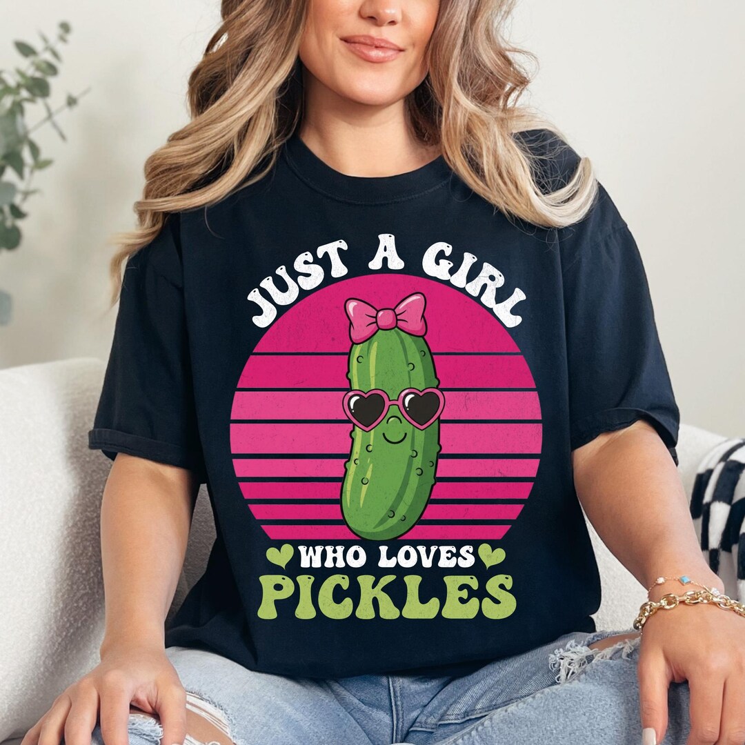 Funny Pickle Girl PNG: Kawaii Clipart for T-shirts (digital Download ...