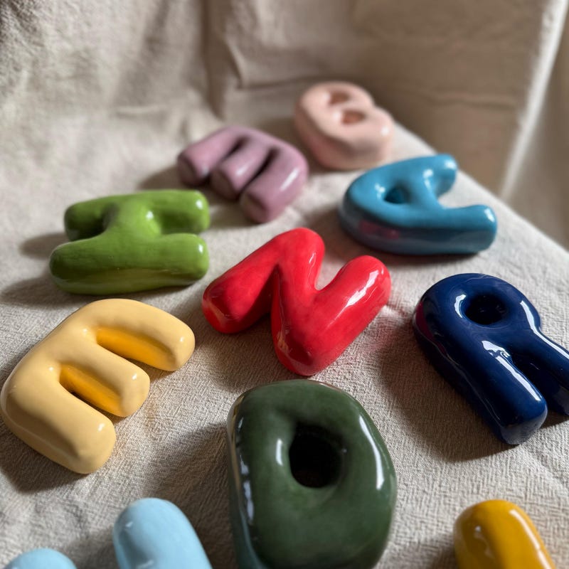 Ceramic Letters - Etsy