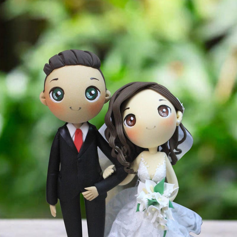 Clay Bride and Groom - Etsy