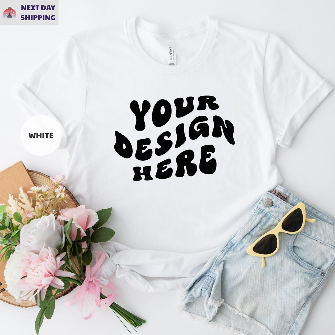 Custom Design Print T-shirt, Personalized Graphic Tee, Design Your Own ...