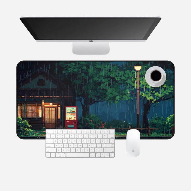 8-bit Japan Deskmat: Studio Ghibli Pixel Art Gaming Mousepad - Etsy